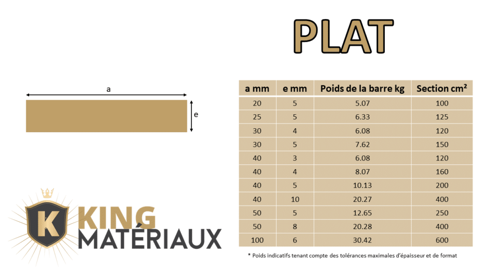 FER PLAT EN 6ML au meilleur prix | King Matériaux