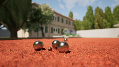 Sable stabilisé rouge pour réaliser un terrain de pétanque à Paris avec ...